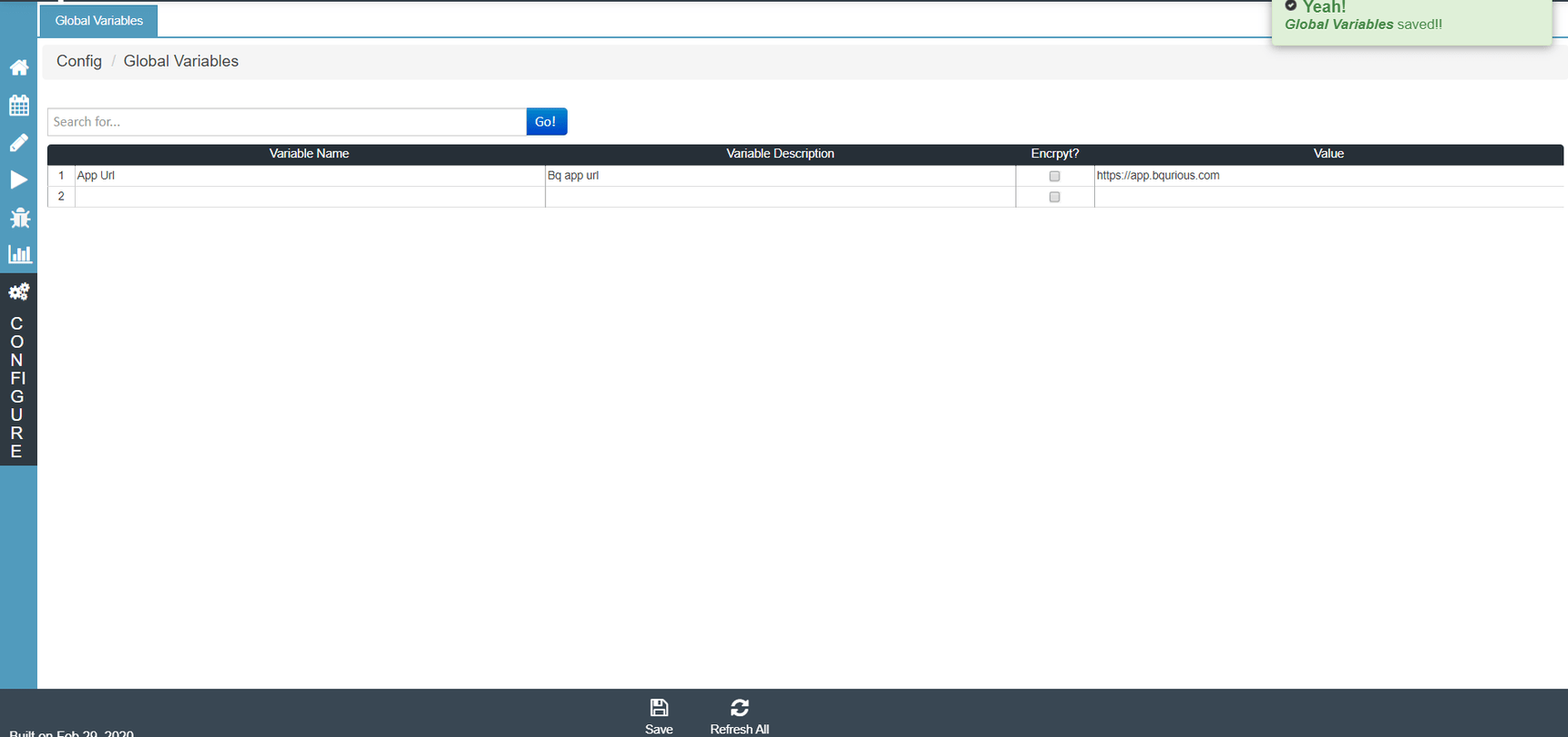 Test Parameterization Bqurious 3730